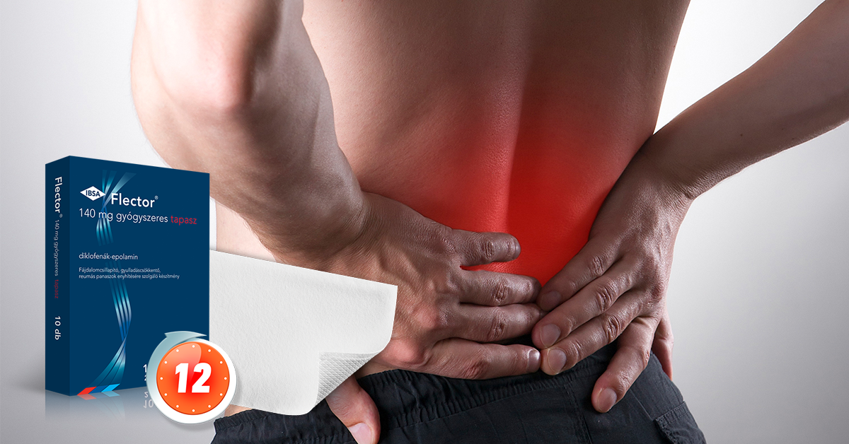 Derék- és hátfájdalom - Flector® tapasz - Egyenletes és folyamatos ...